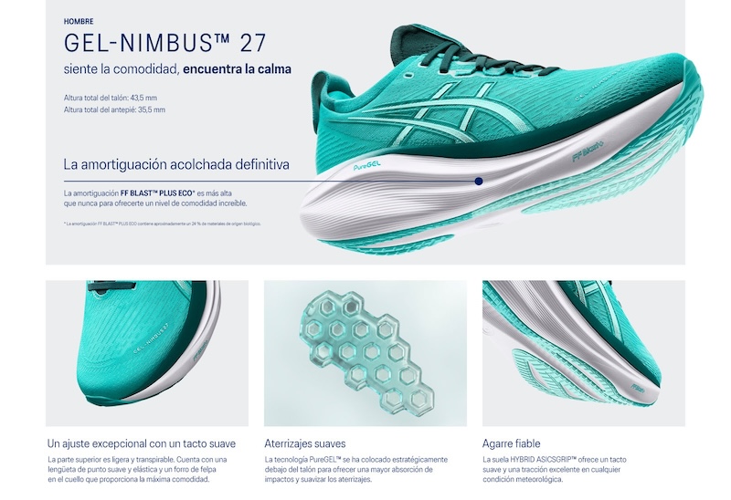 ASICS lanza el Nimbus 27 - RunMX